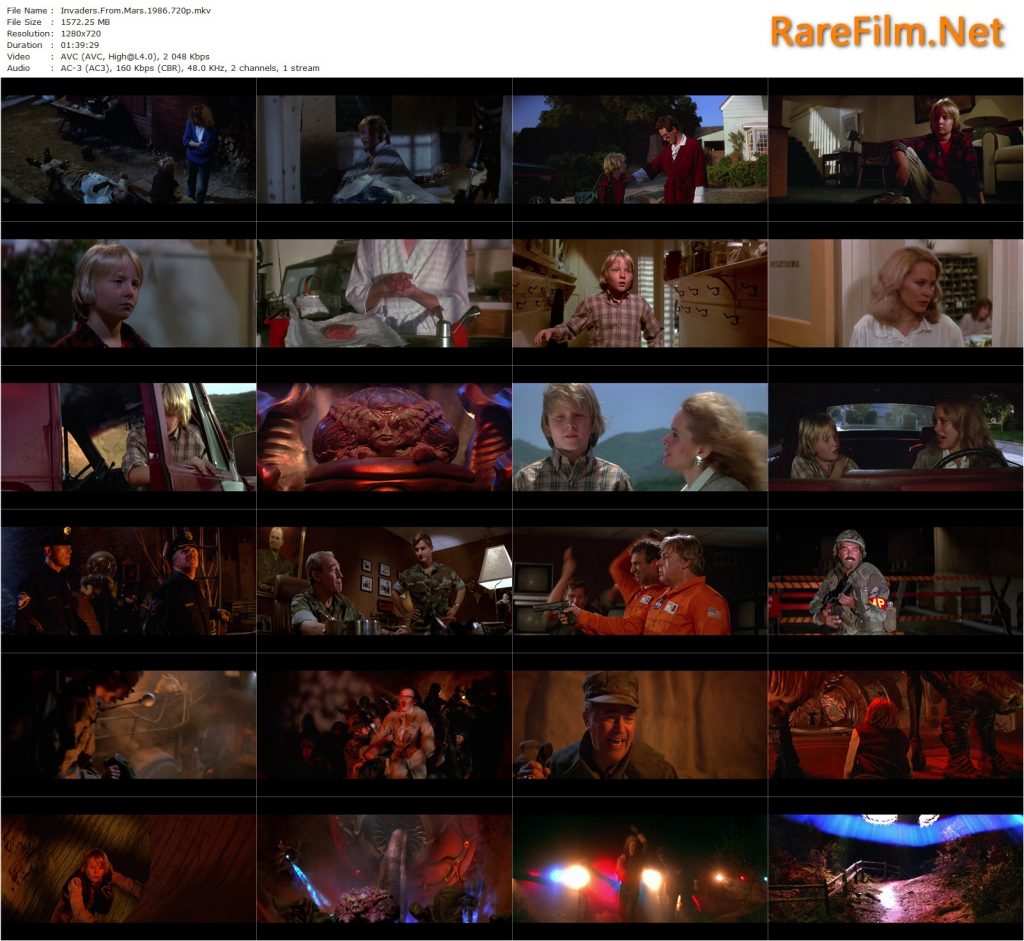 Invaders from Mars (1986) Tobe Hooper, Karen Black, Hunter Carson ...