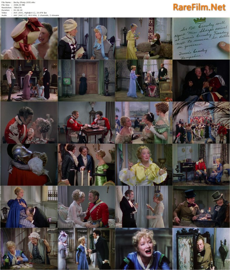 Becky Sharp (1935) Rouben Mamoulian, Miriam Hopkins, Frances Dee ...